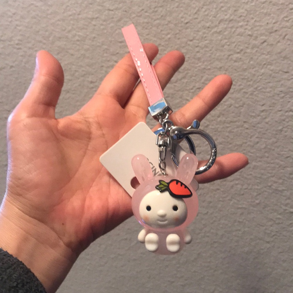 Miniso Rabbit Key Chains With Tag New - Gem